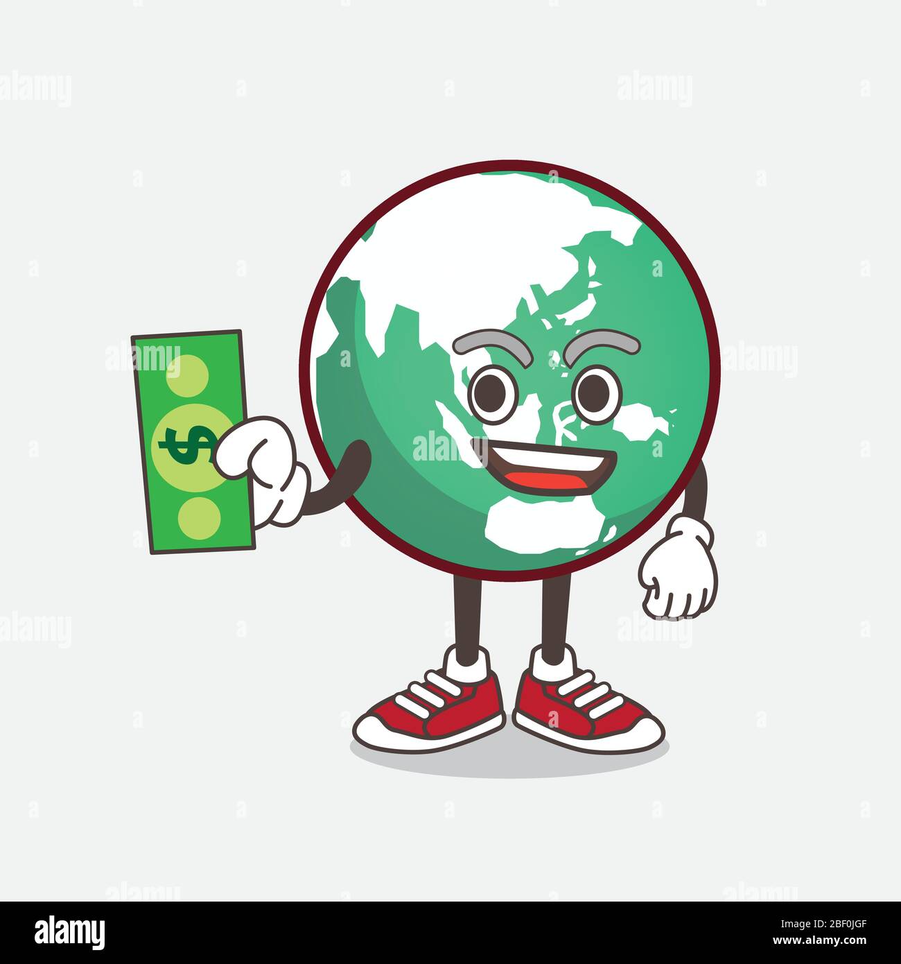 Earth Globe Vector Mascot Illustration Stock Vector Image & Art - Alamy