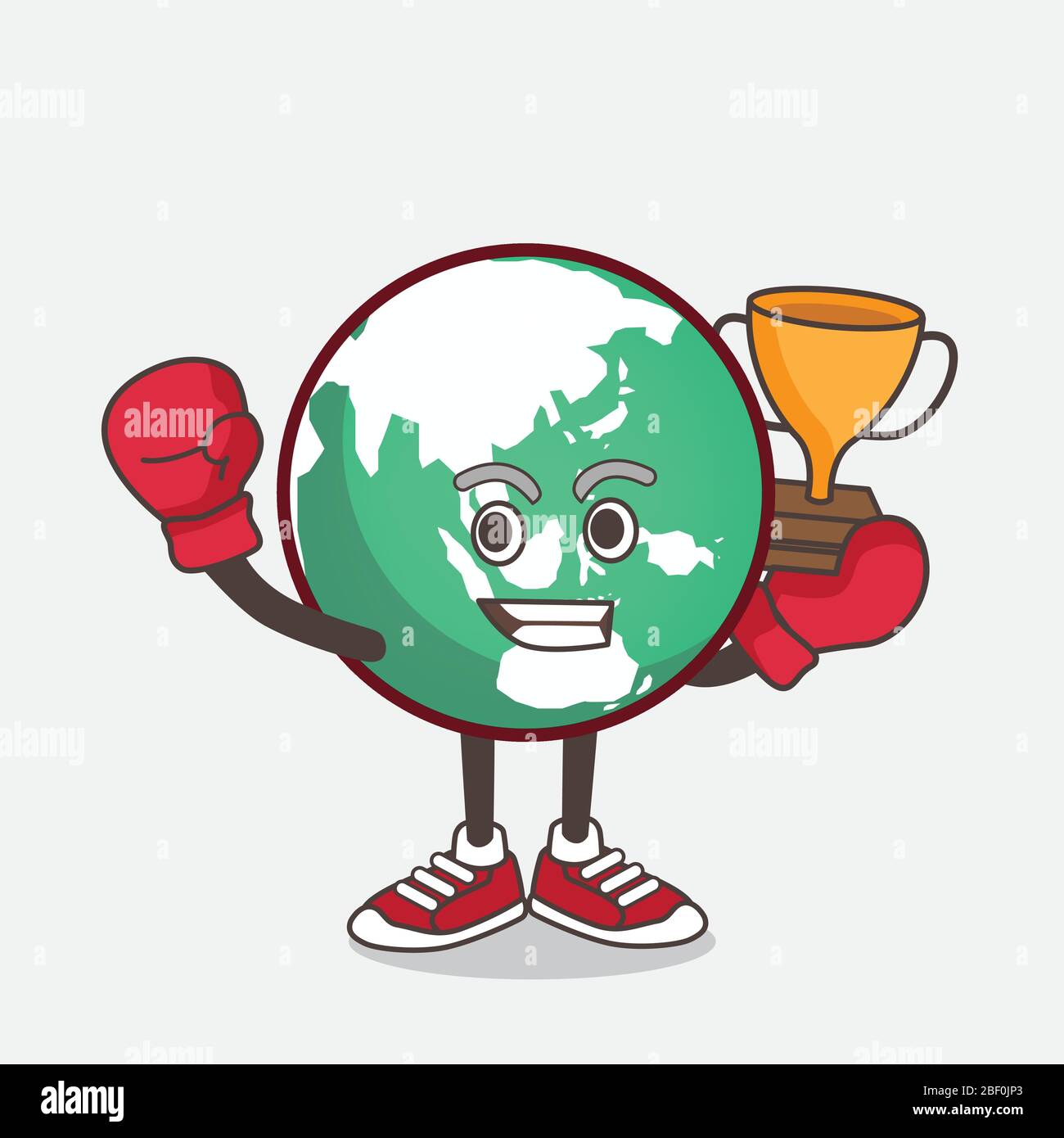 Earth Globe Vector Mascot Illustration Stock Vector Image & Art - Alamy