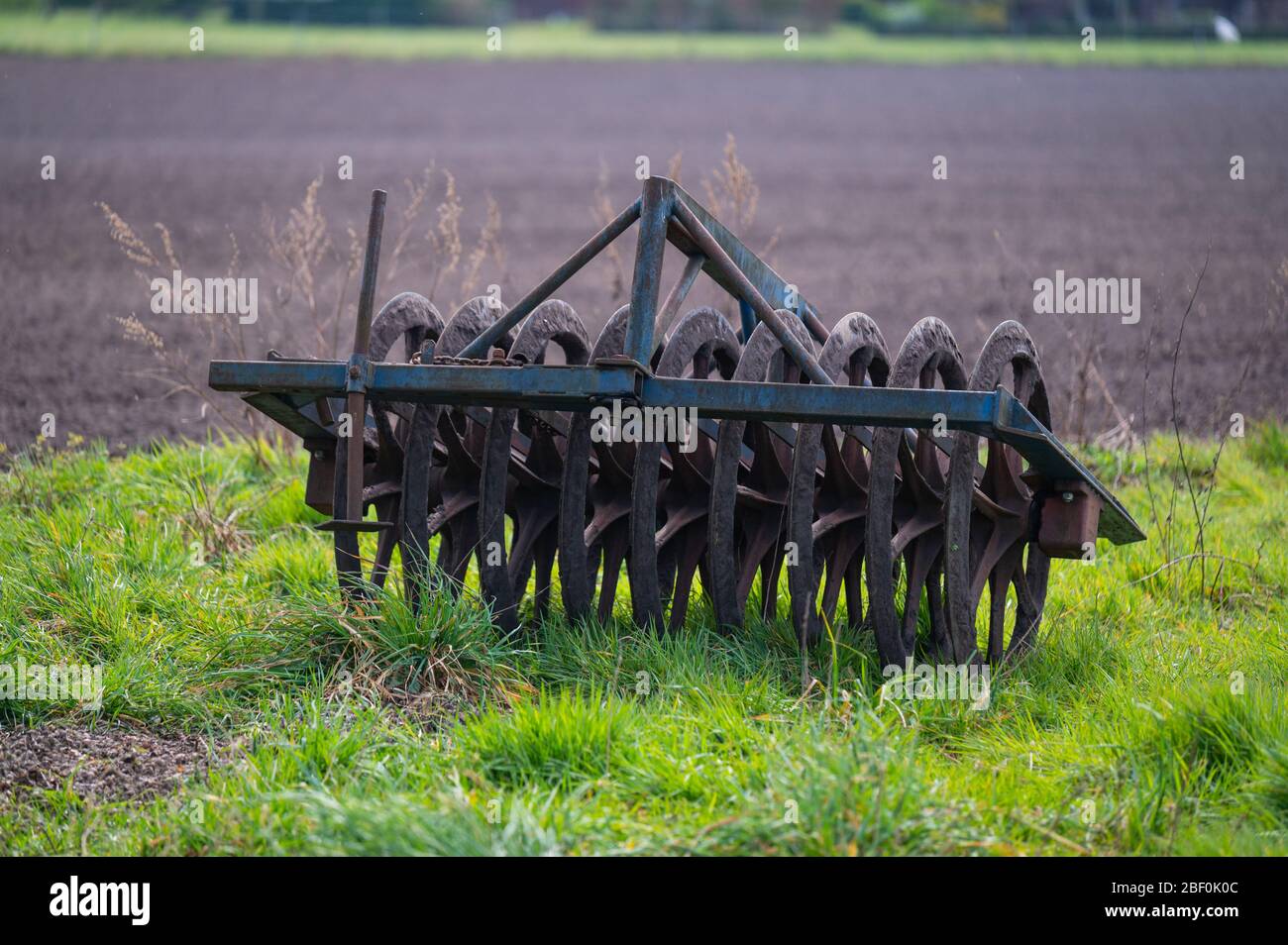 Old harvesting implement hi-res stock photography and images - Alamy