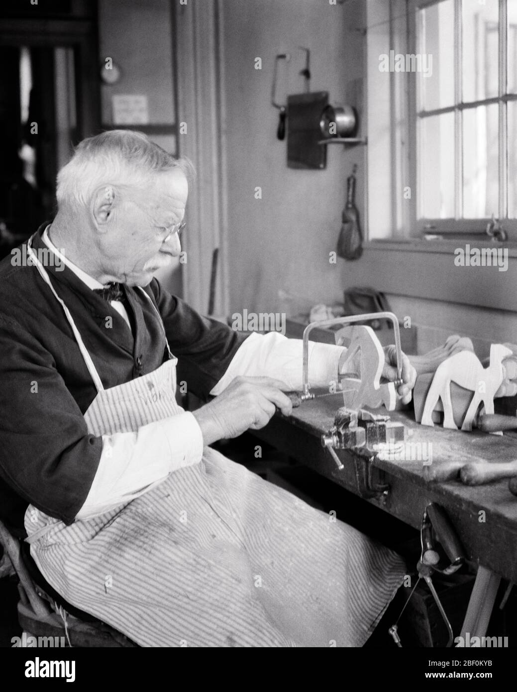 Old time woodworker hi-res stock photography and images - Alamy