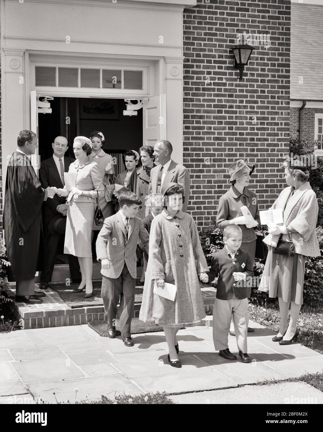 People Greeting Each Other In Church