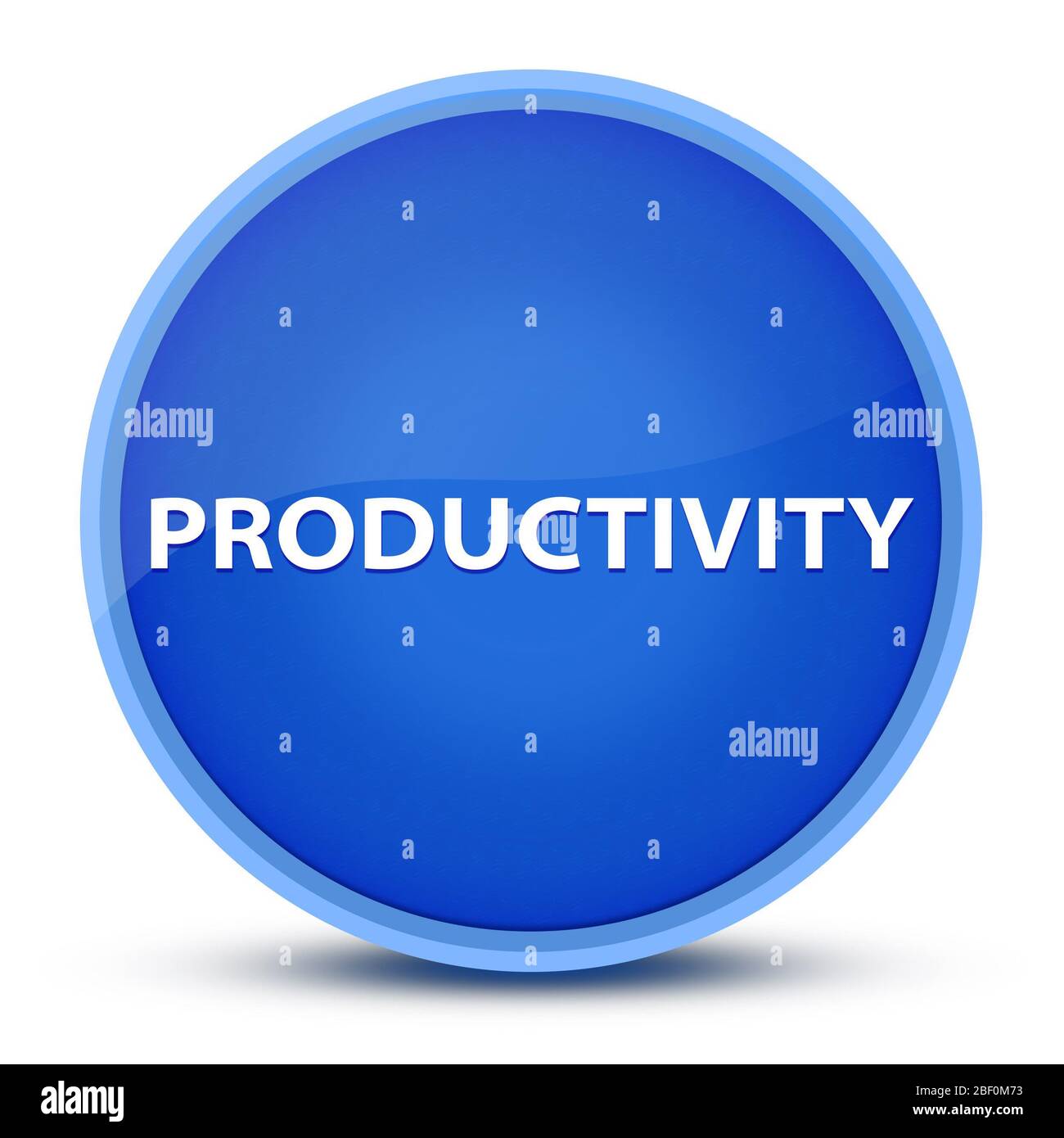 Productivity isolated on special blue round button abstract ...