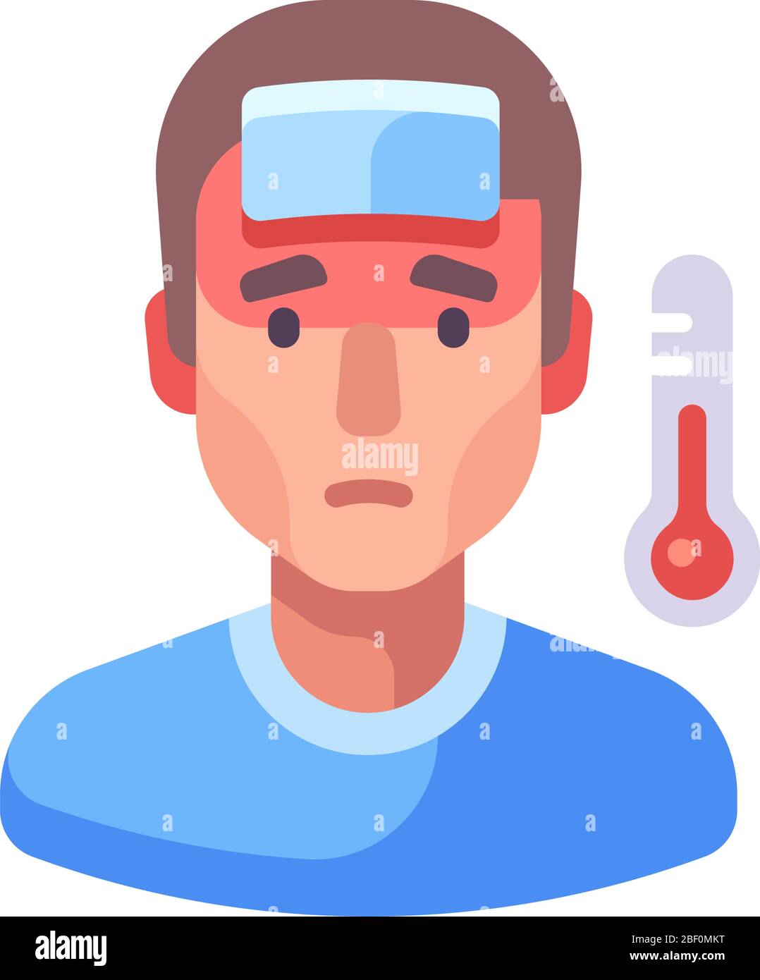 Sick guy Stock Vector Images - Alamy