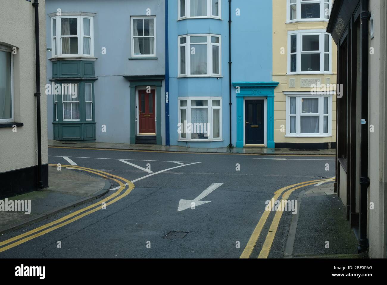 Aberystwyth wales town street hi-res stock photography and images - Alamy