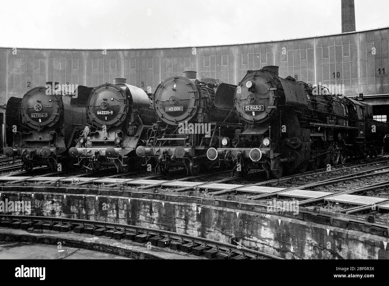 Cottbus engine shed in 1990 Stock Photo - Alamy
