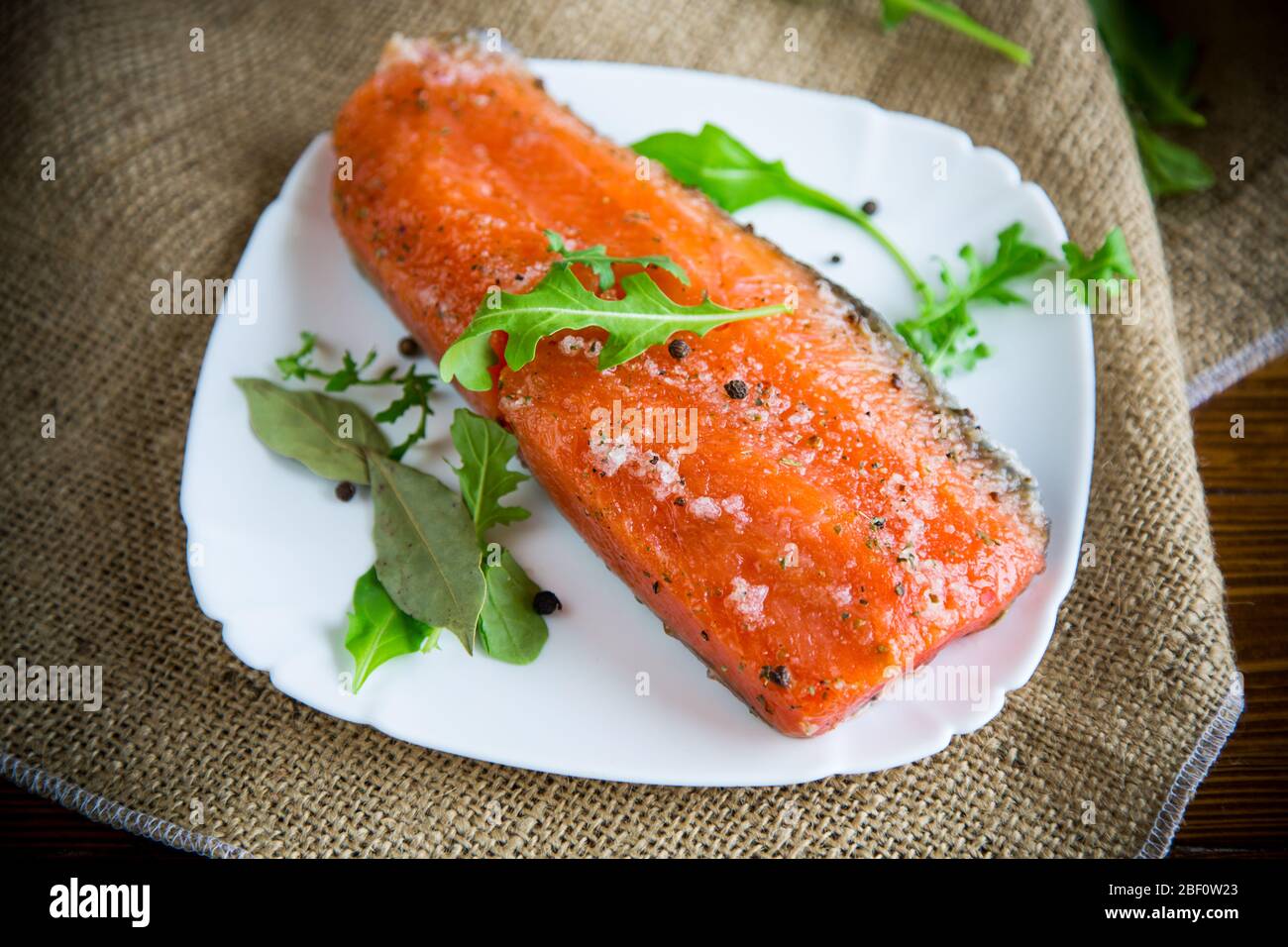 Piece salty red fish different hi-res stock photography and images - Alamy