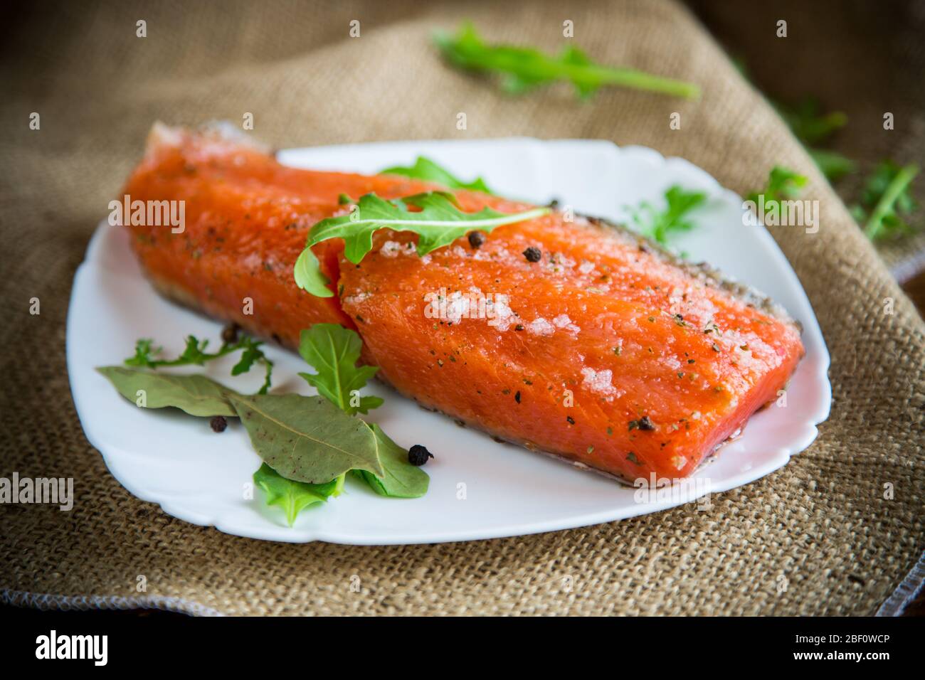 Piece salty red fish different hi-res stock photography and images - Alamy