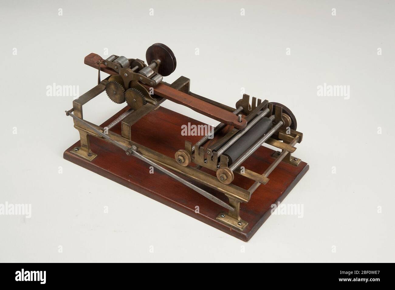 Patent model for inking apparatus for printing presses. This patent ...