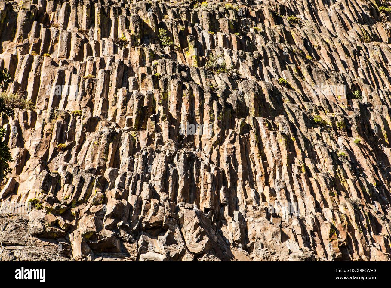 Cliff walls in the Tieton River Canyon in Eastern Washington, USA ...