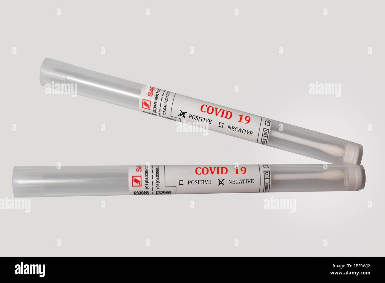 Covid 19 test tube, swab, SARS-CoV-2, protective mask, face mask ...