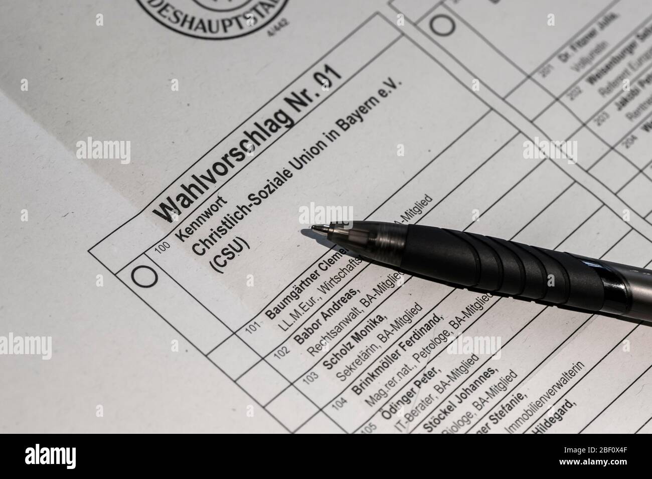 Ballot paper hi-res stock photography and images - Alamy