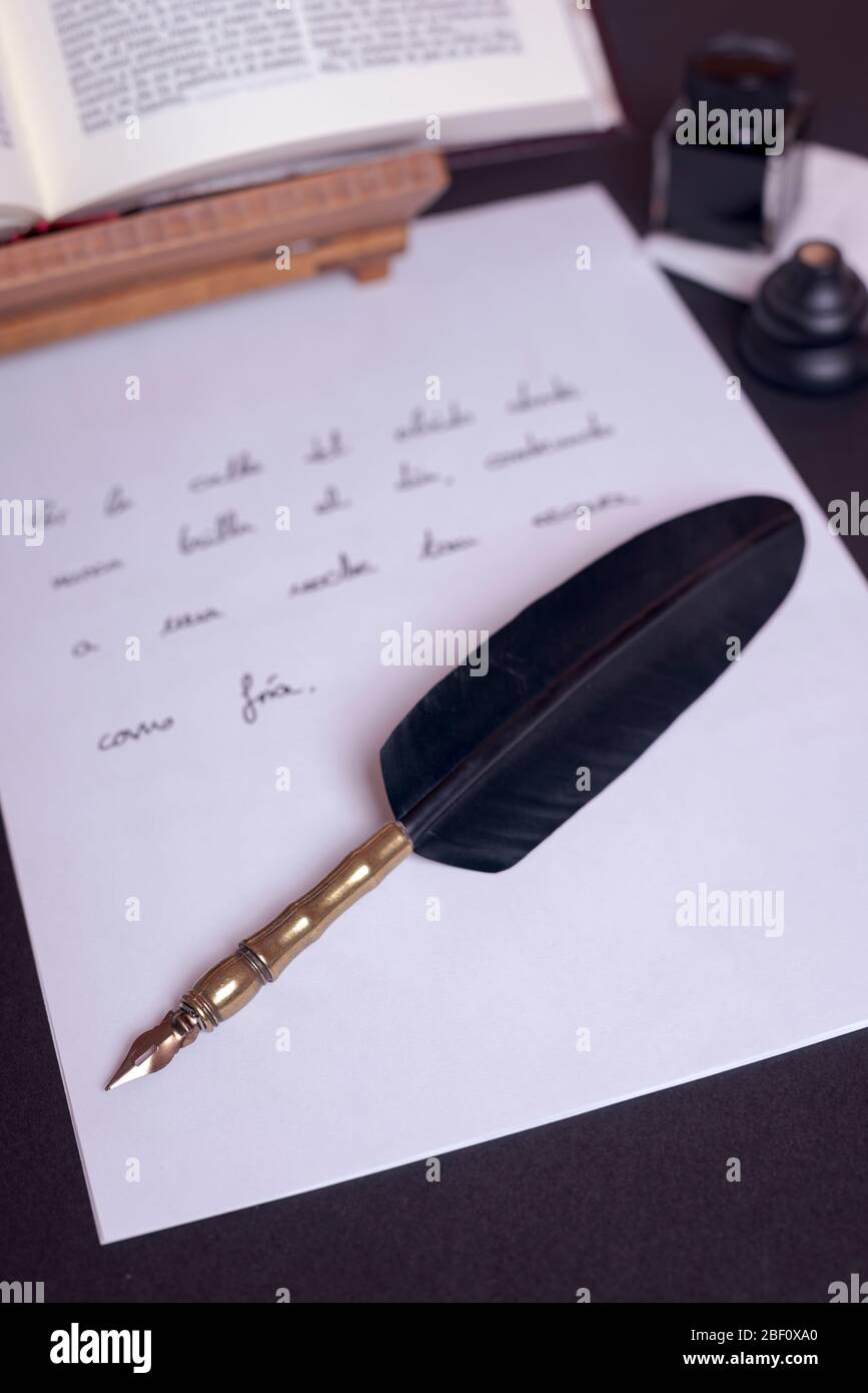 Making use of pen writing Stock Photo - Alamy