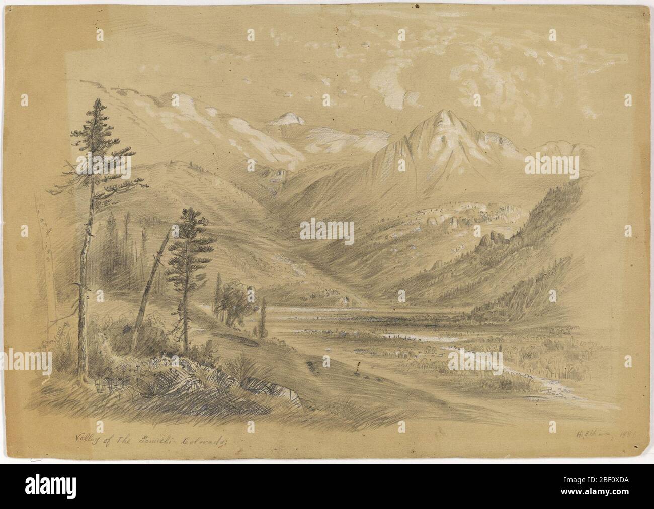 Valley of the Tomichi Colorado Stock Photo - Alamy