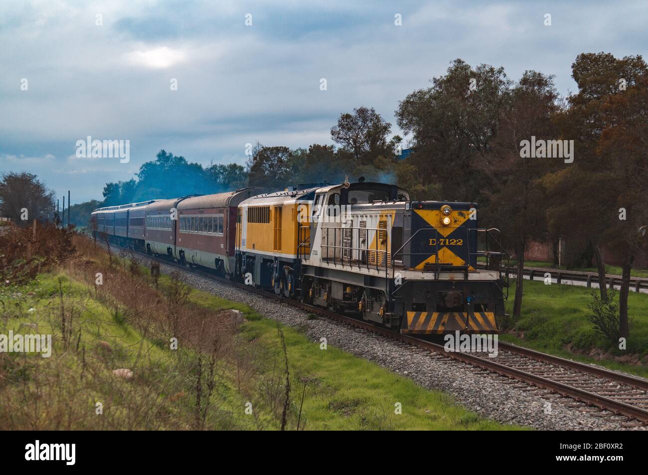 SANTIAGO, CHILE - MAY 2016: A Long distance train in Santiago Stock ...