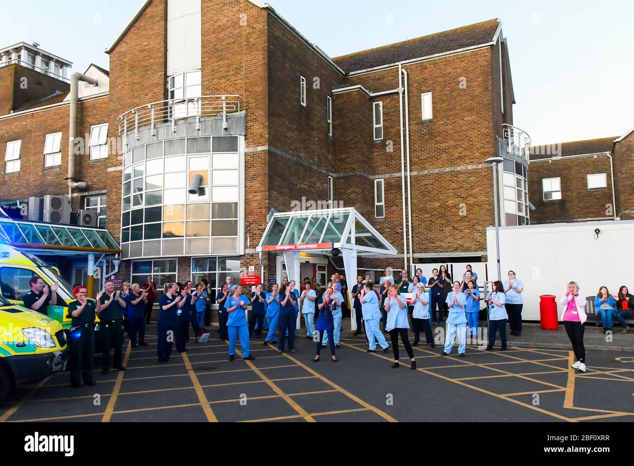 Fire workers outside hospital hi-res stock photography and images - Alamy