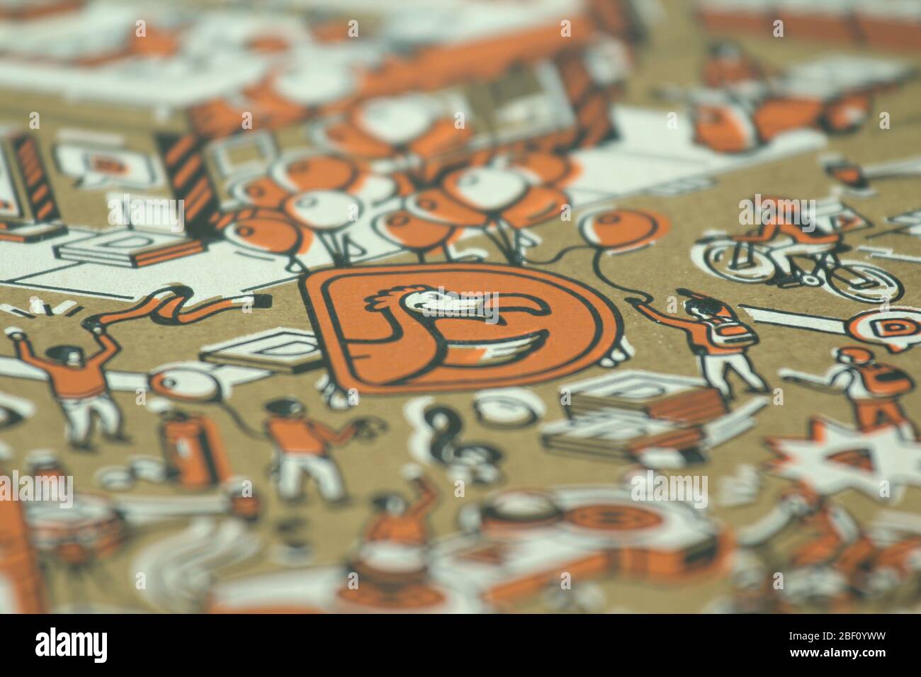 12-04-2020. Russia, Syktyvkar. Logo of the international pizzeria chain ...