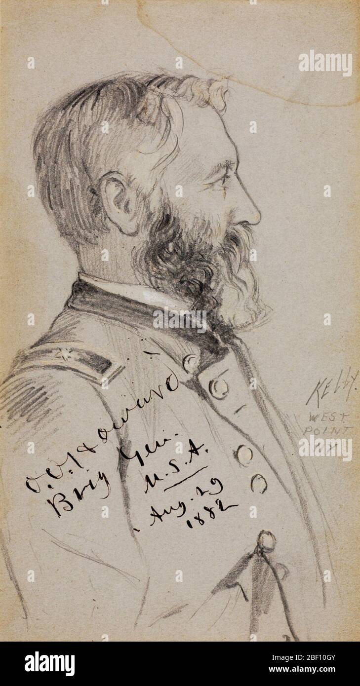 Brigadier General Oliver Otis Howard Stock Photo - Alamy