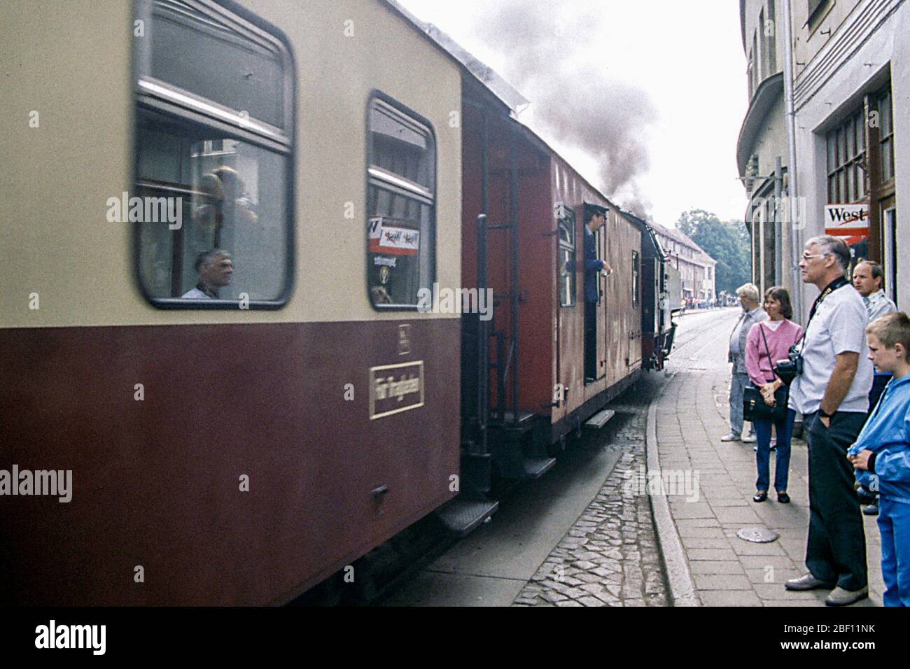 Narrow gauge steam train at Bad Doberan in 1990 Stock Photo - Alamy