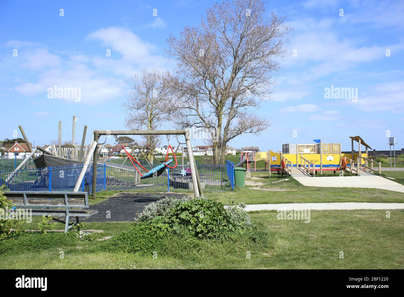 Empty Childrens Play area and Snack Bar due to Coranavirus Stock Photo ...