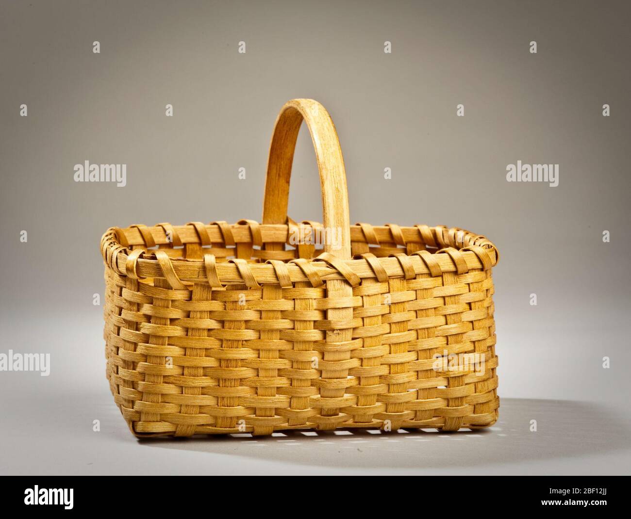 Handmade Basket with Handle Stock Photo - Alamy