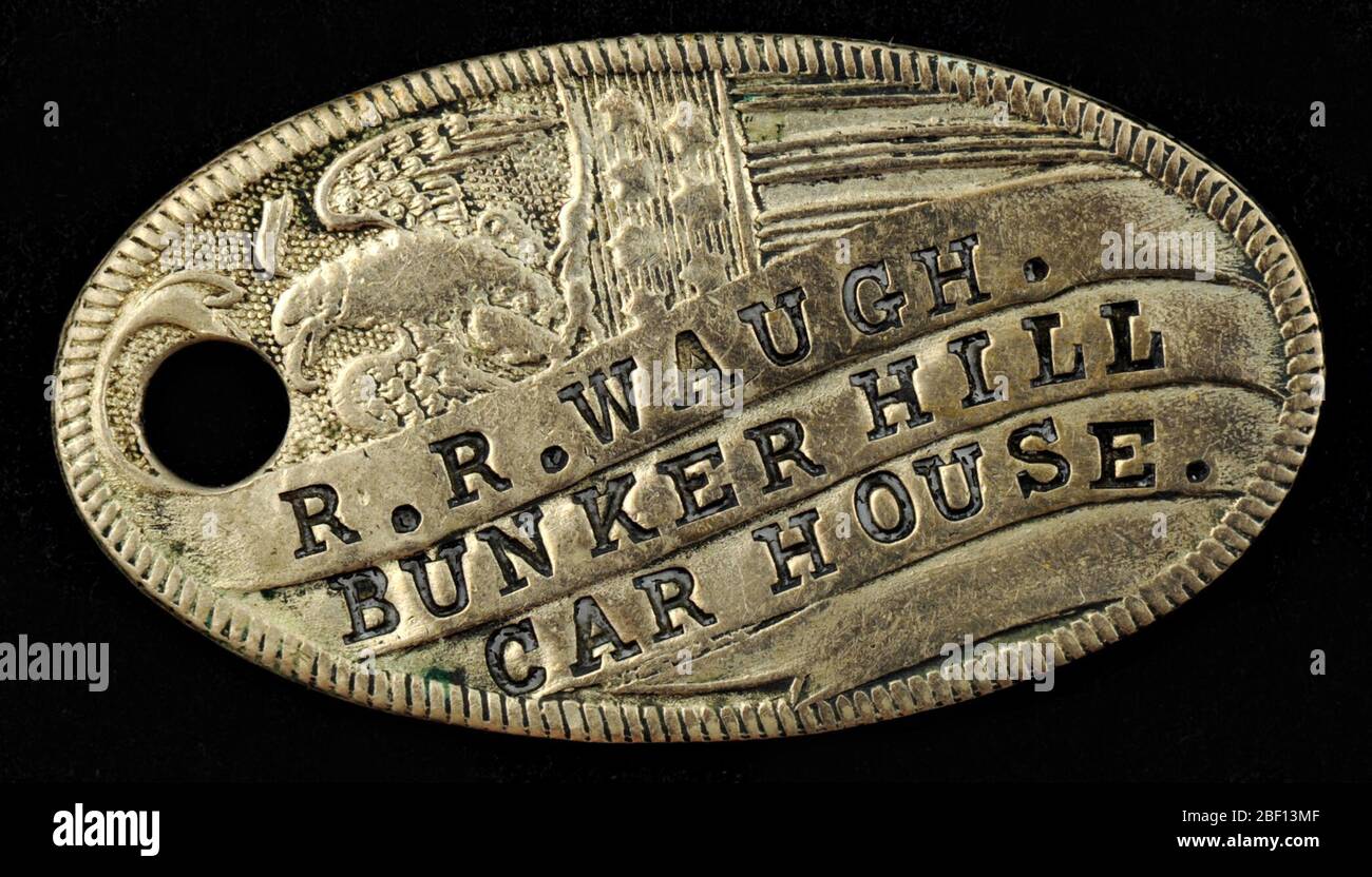 Bunkerhill Car House Owney tag. Owney received this identification ...