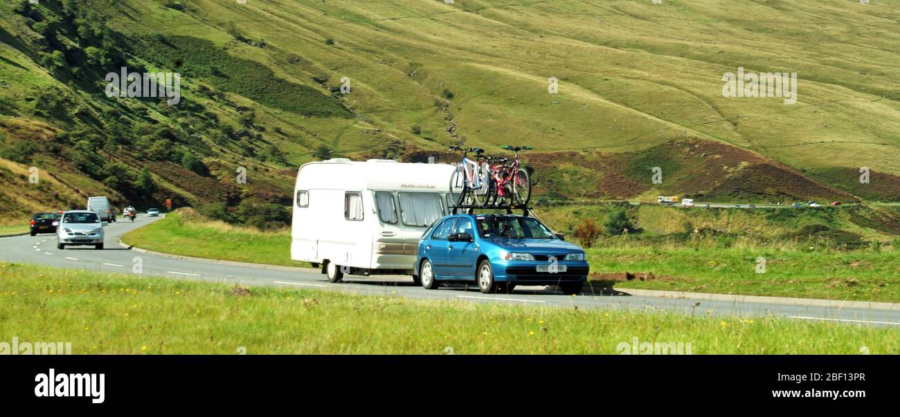 Car towing caravan hi-res stock photography and images - Alamy