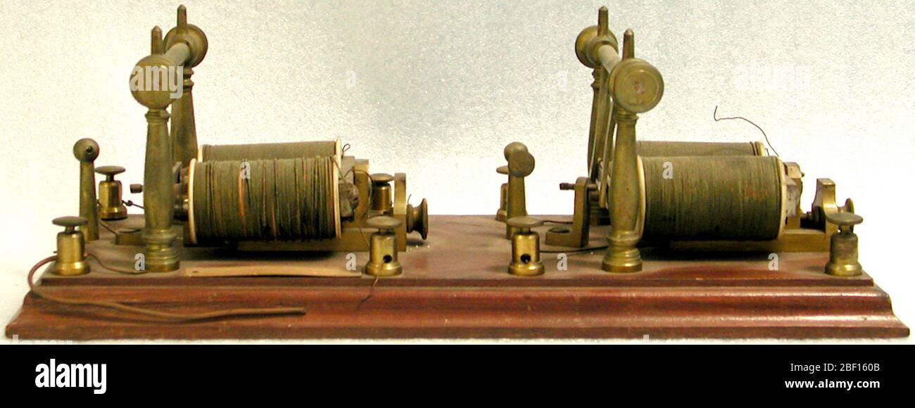Bulkley telegraph repeater patent model. Telegraph repeaters amplified ...