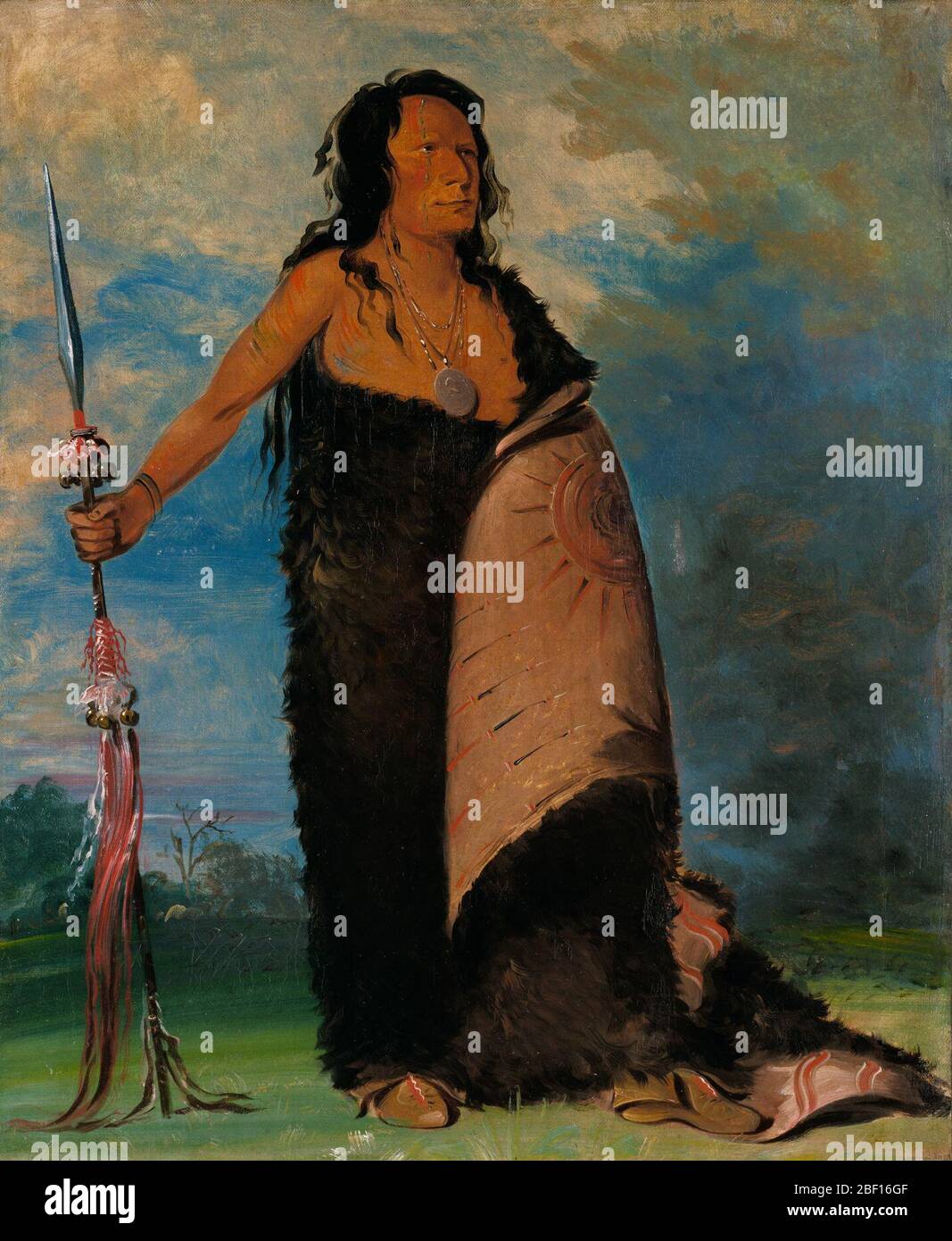 Shoodegcha The Smoke Chief of the Tribe. George Catlin described The ...
