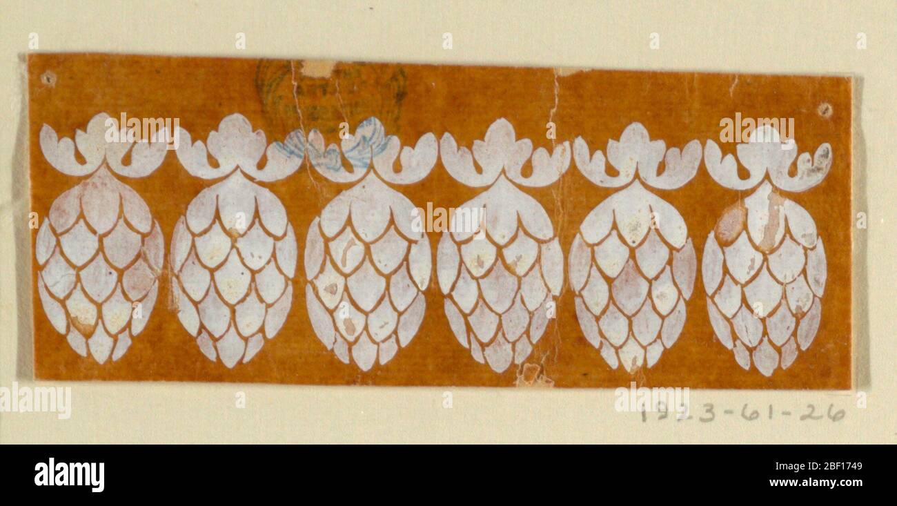 Design for an Embroidery or a Woven Fabric of the Fabrique de St Ruf ...