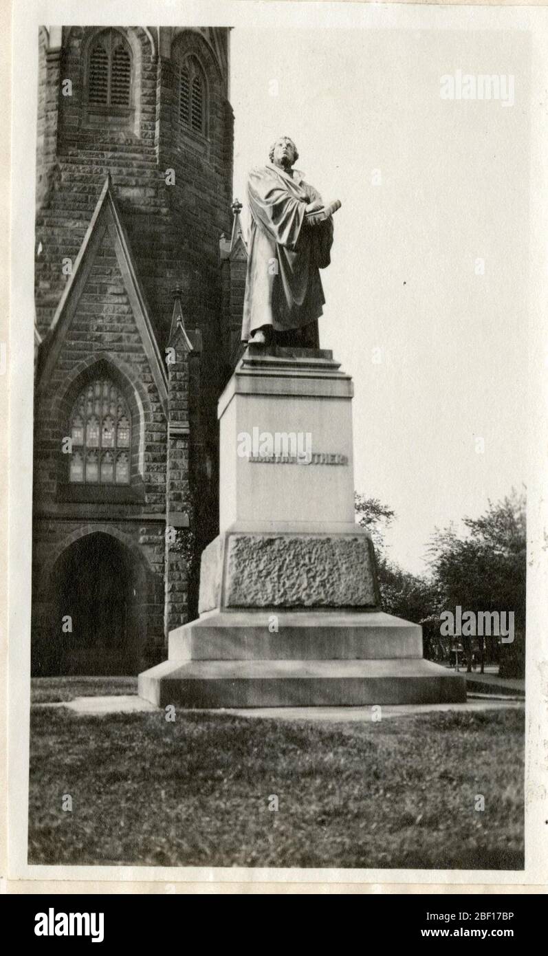 Statue of Martin Luther. Smithsonian Institution Archives, Record Unit ...