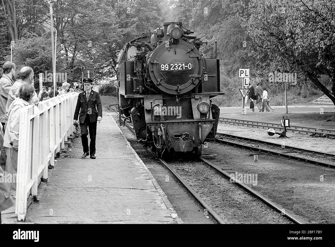 Narrow gauge steam train at Bad Doberan in 1990 Stock Photo - Alamy