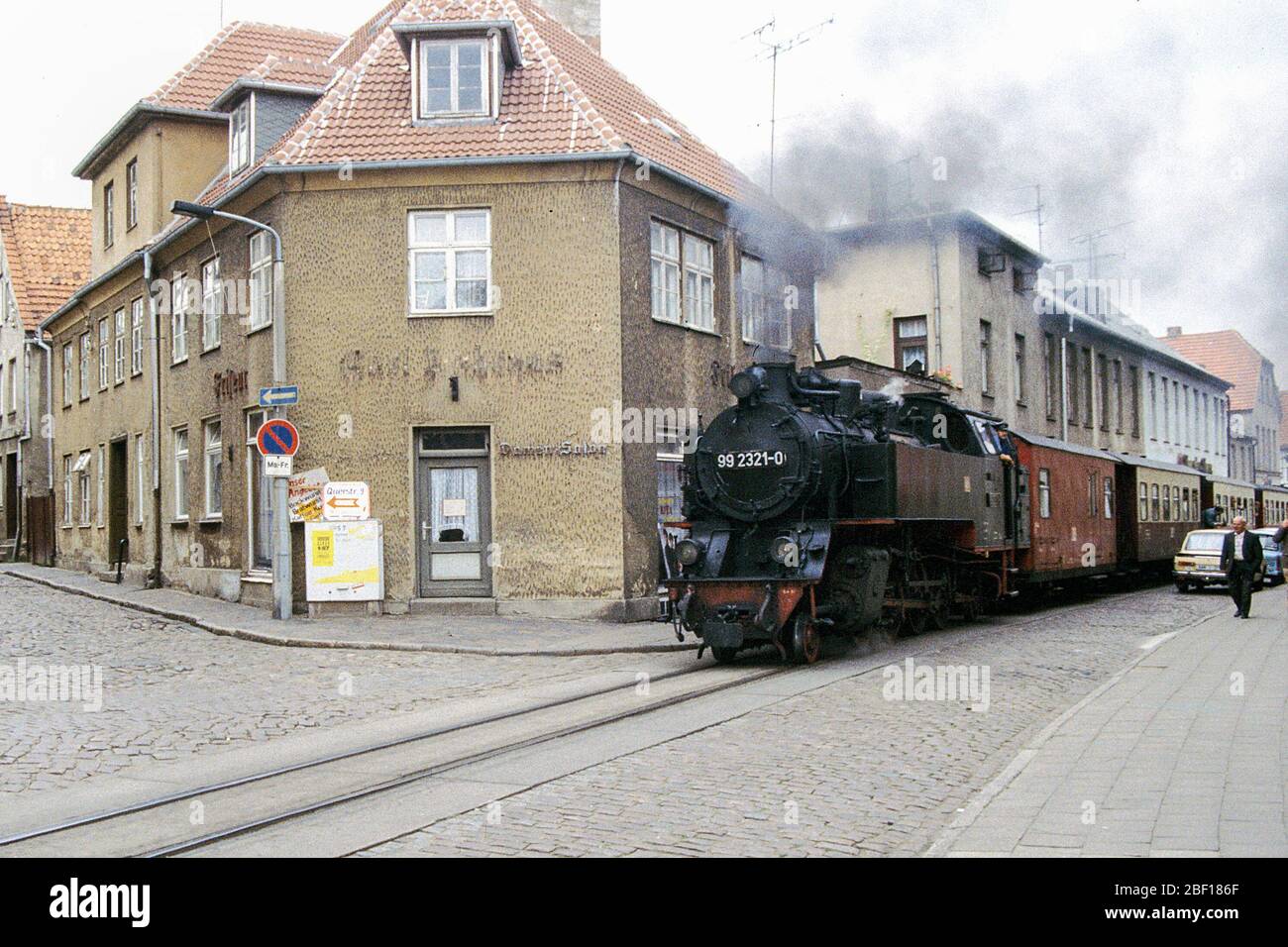 Narrow gauge steam train at Bad Doberan in 1990 Stock Photo - Alamy