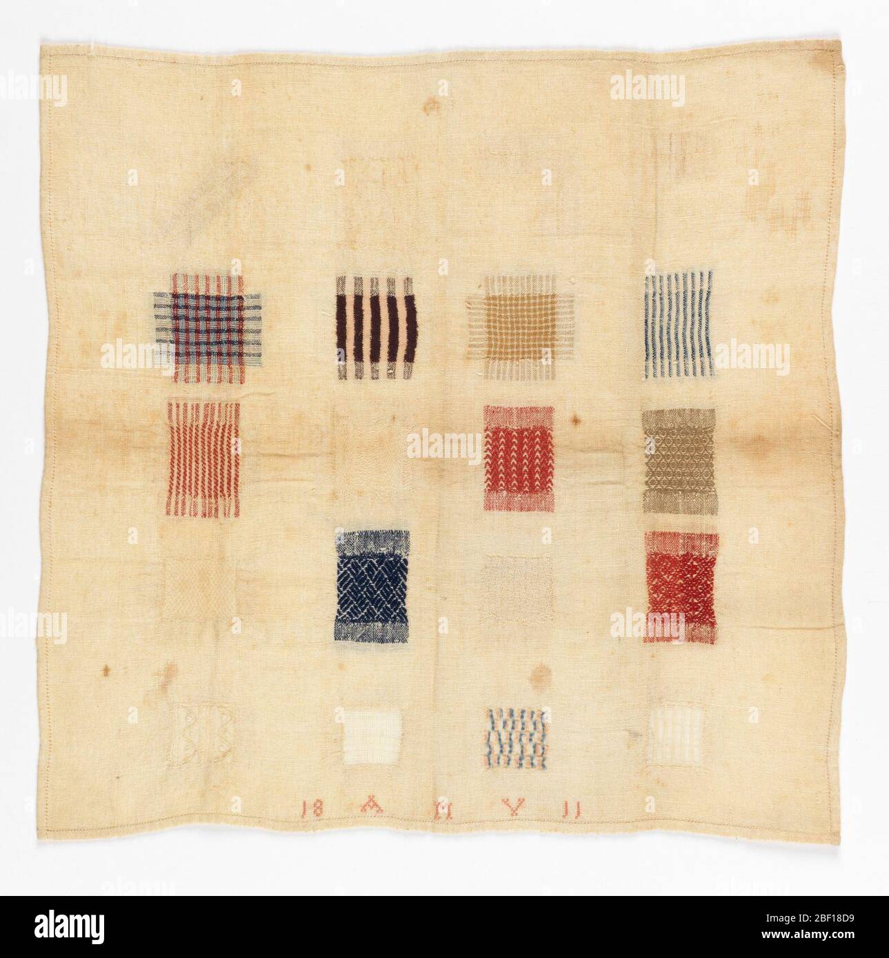 Darning Sampler. Twenty darning stitches Stock Photo - Alamy