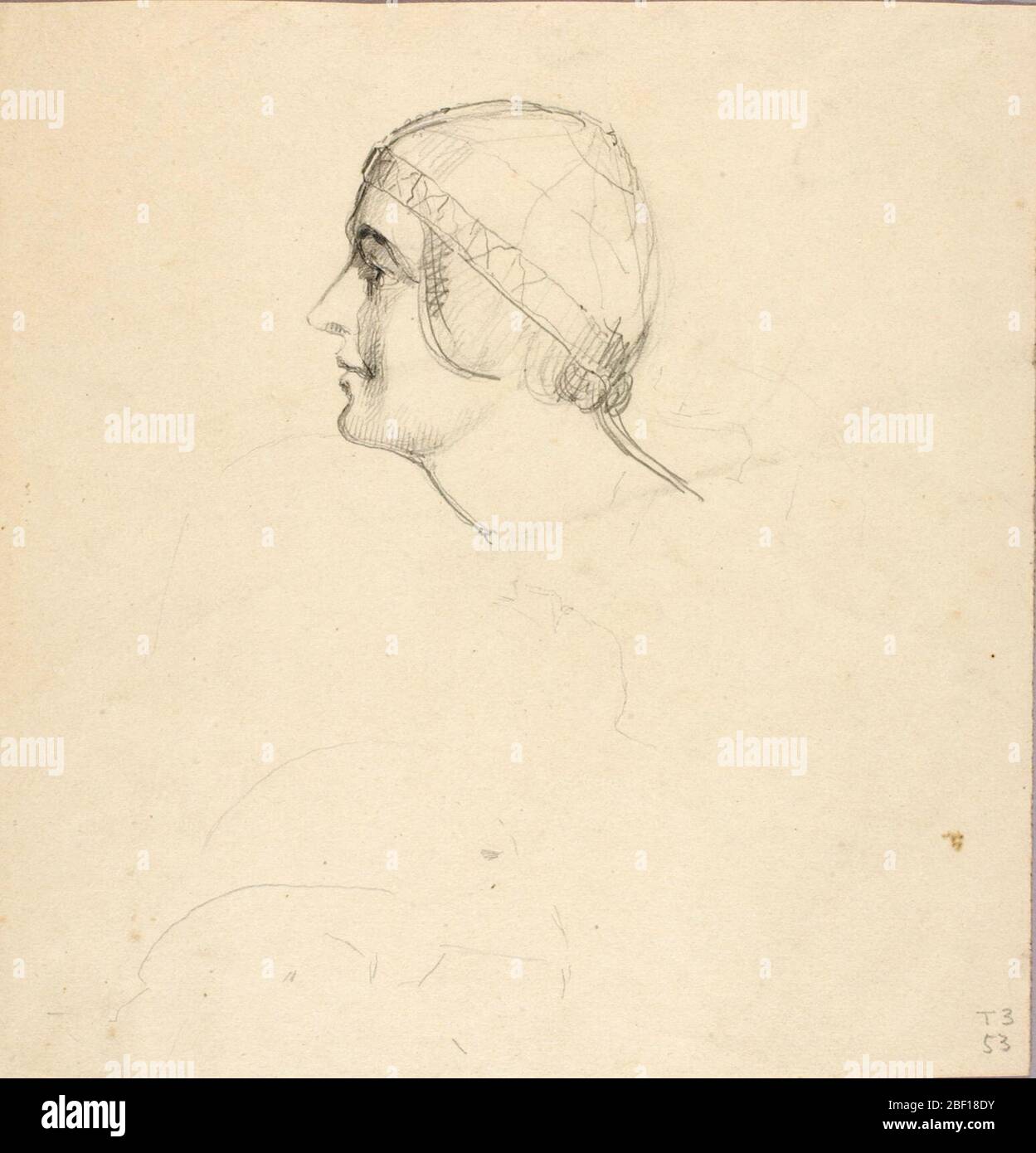 Profile of an Ideal Female Head Stock Photo - Alamy