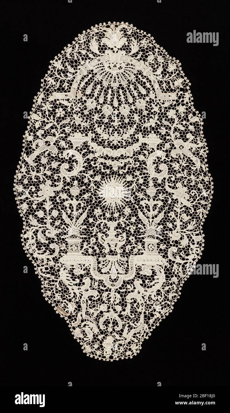 Medallion. Medallion in a design showing the French royal sun contained ...