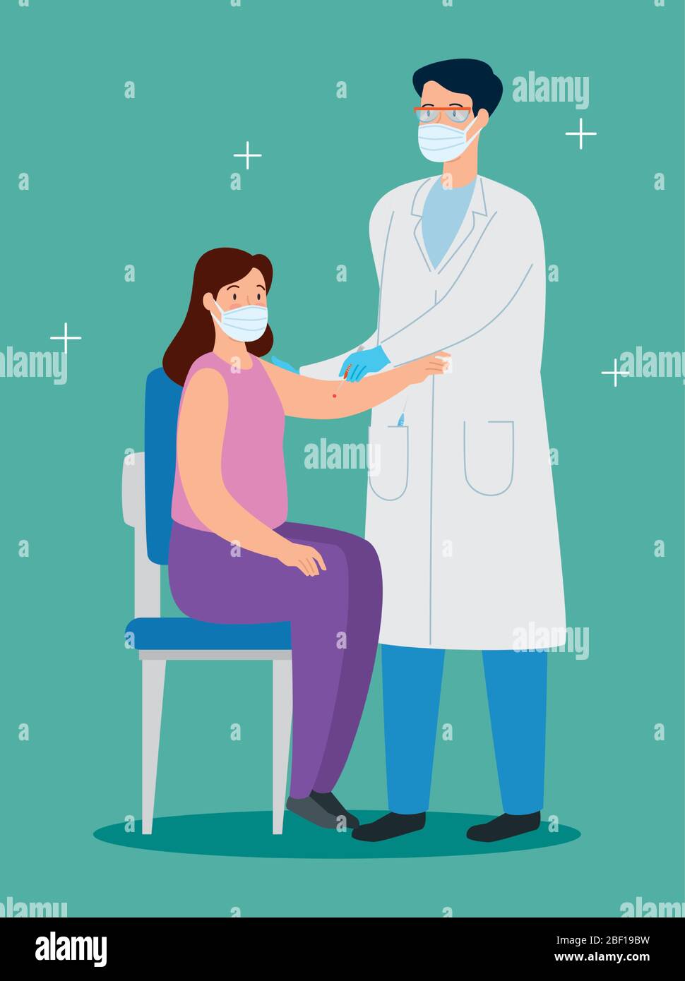 Young woman in treatment room Stock Vector Images - Alamy