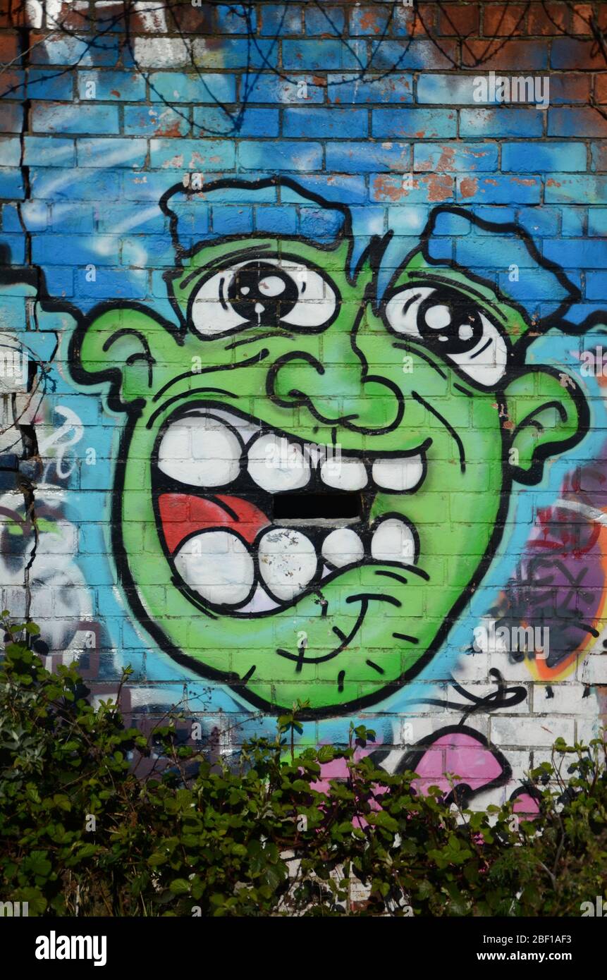 Graffiti anti social behaviour hi-res stock photography and images - Alamy