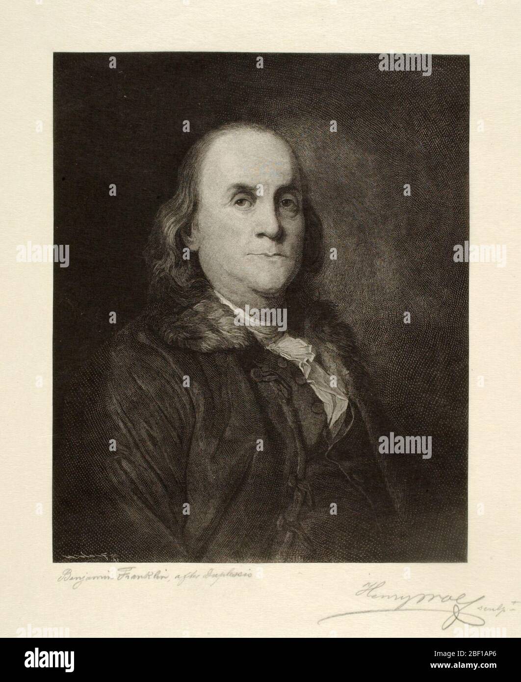 Benjamin franklin american inventor revolutionary hi-res stock ...