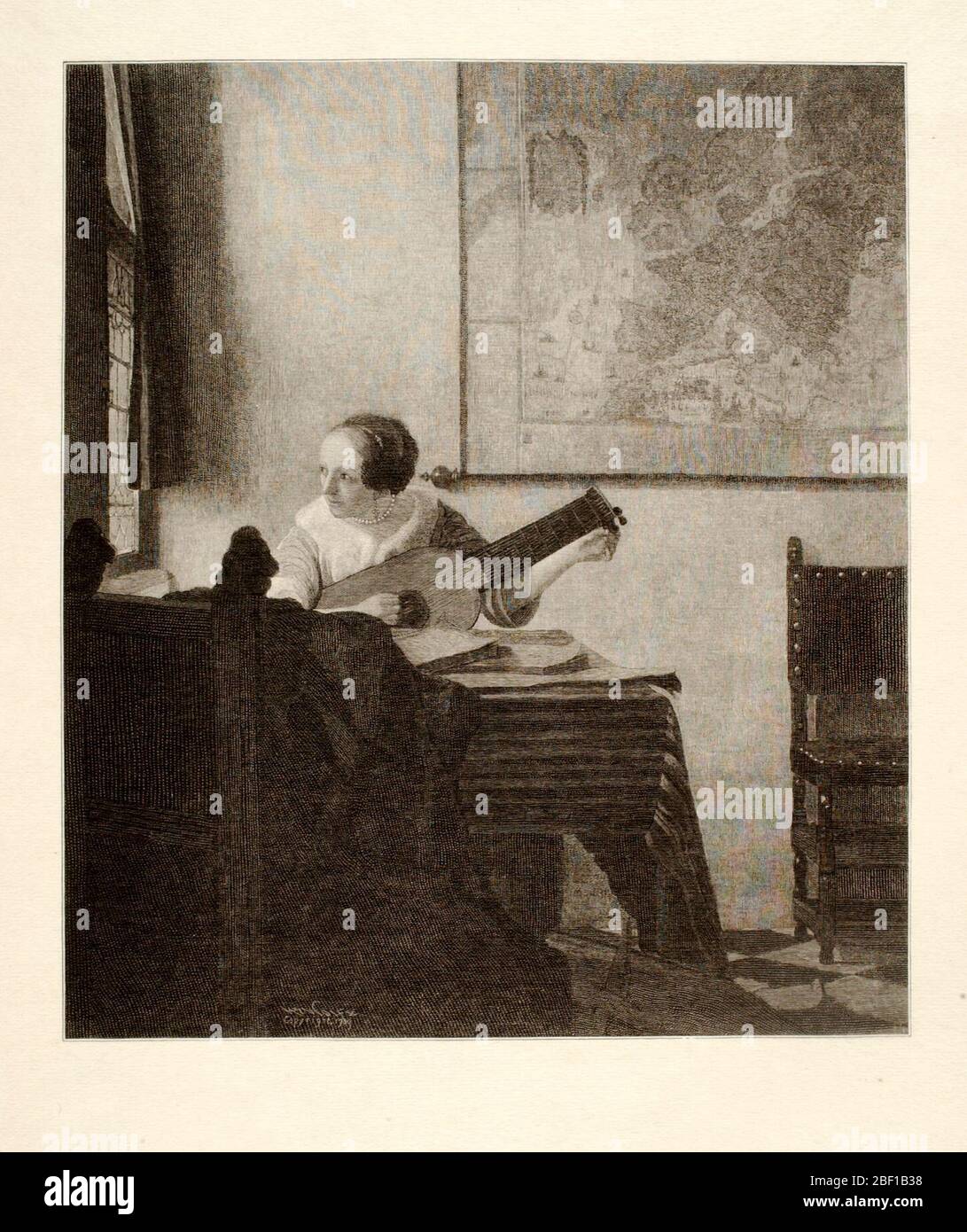 Lady with lute hi-res stock photography and images - Alamy