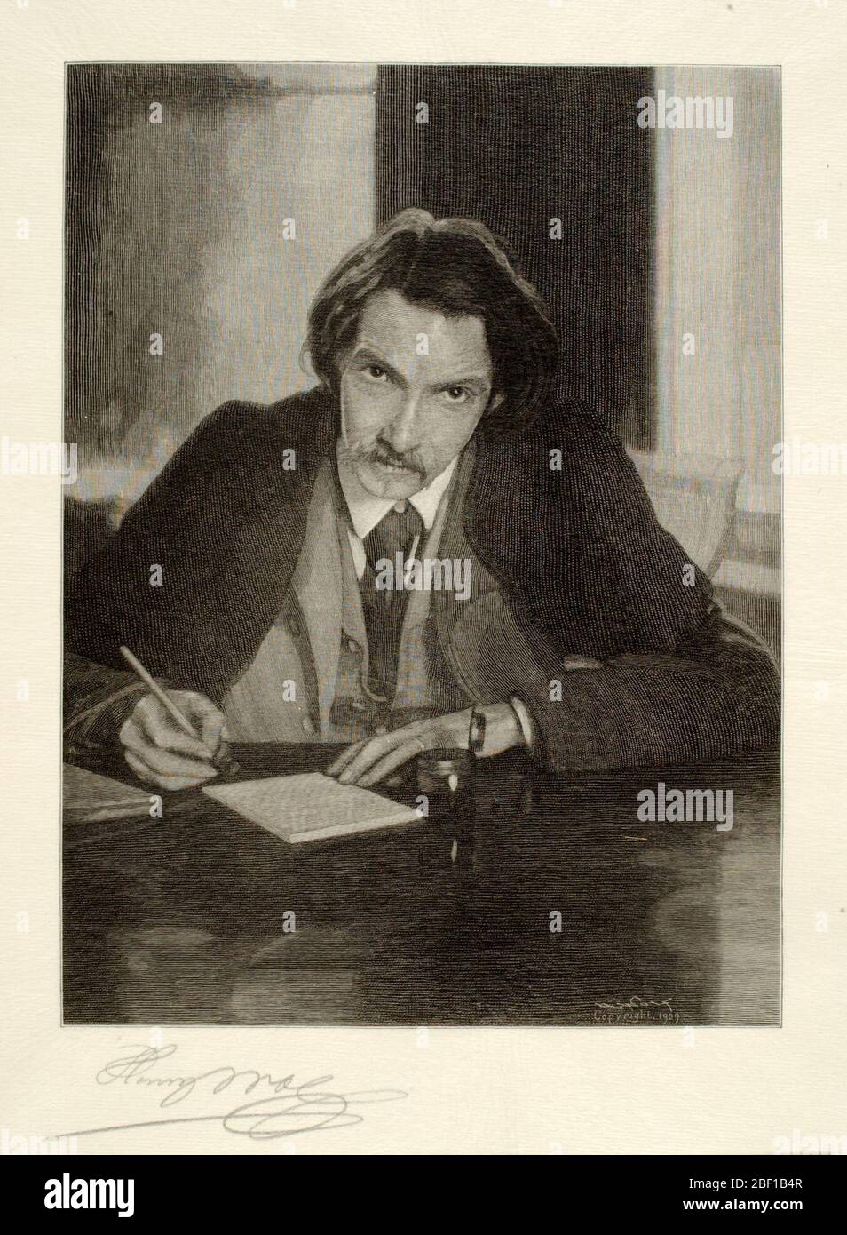 Robert Louis Stevenson Stock Photo - Alamy