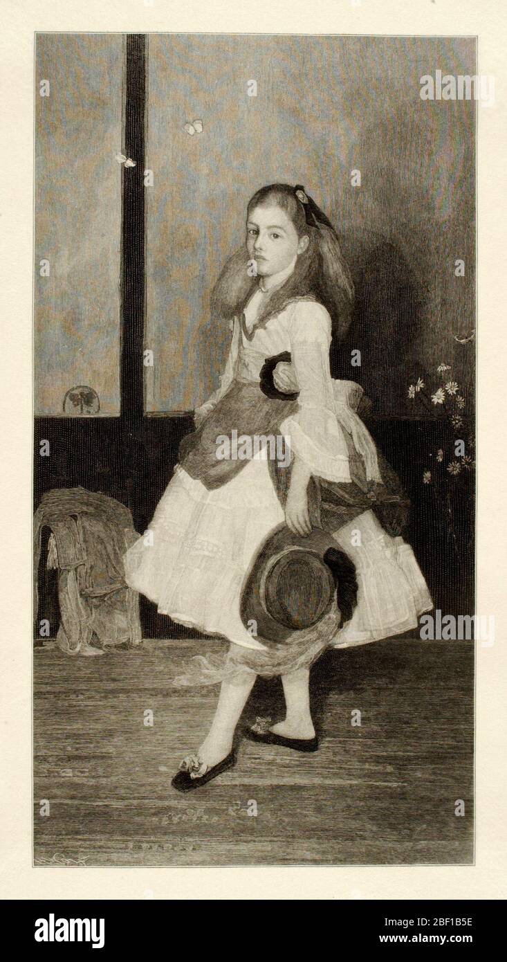 Miss Alexander Girl in White Stock Photo - Alamy