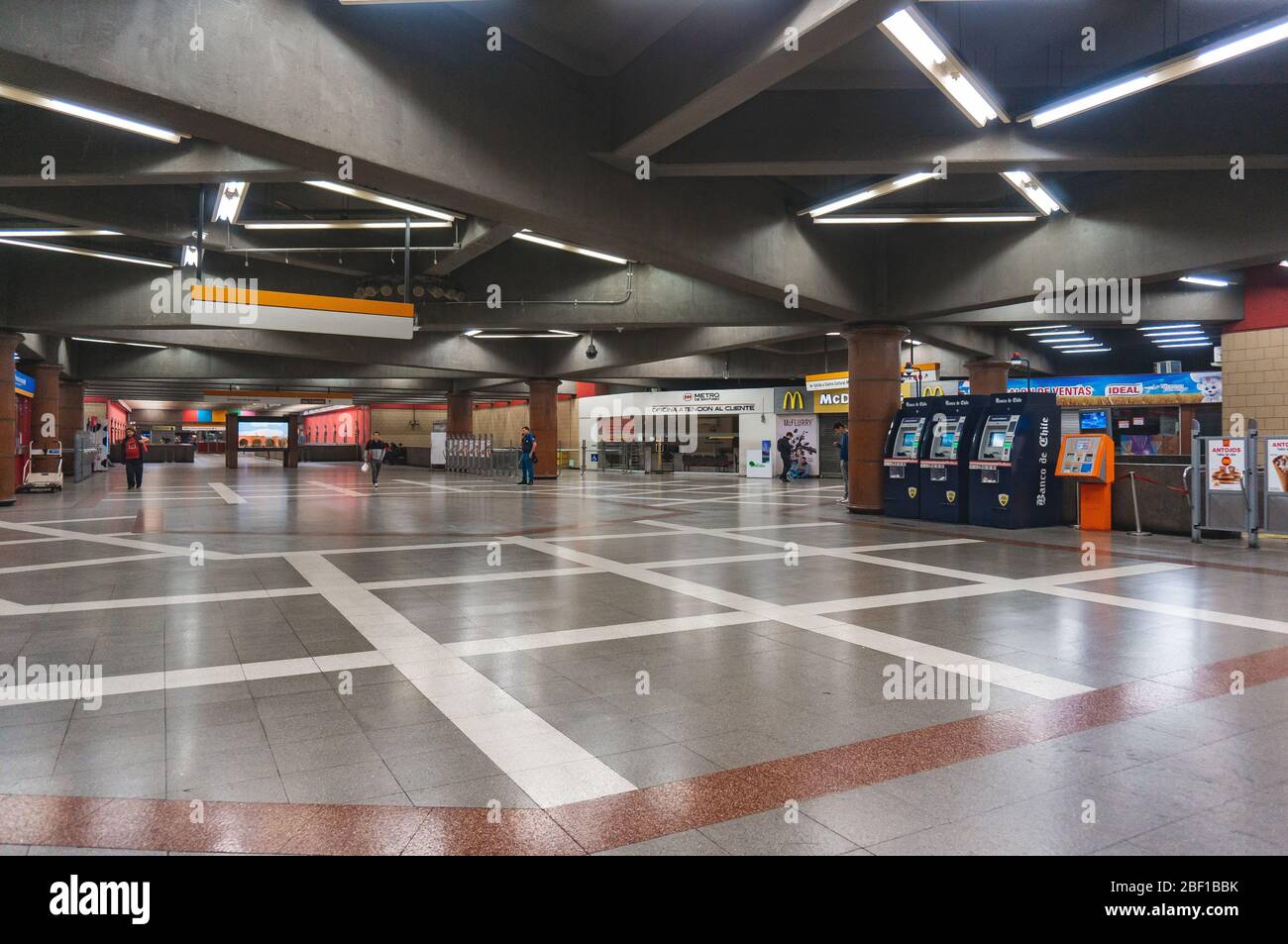 SANTIAGO, CHILE - APRIL 2017: A view of the Cal y Canto station Stock ...
