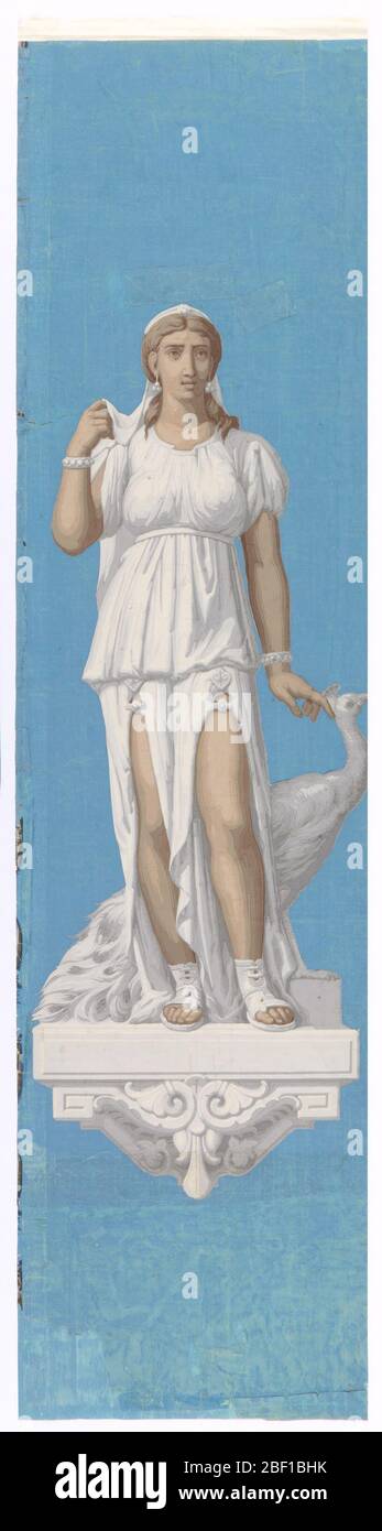 Juno from the series Olympus. Depiction of Juno, in white dress ...