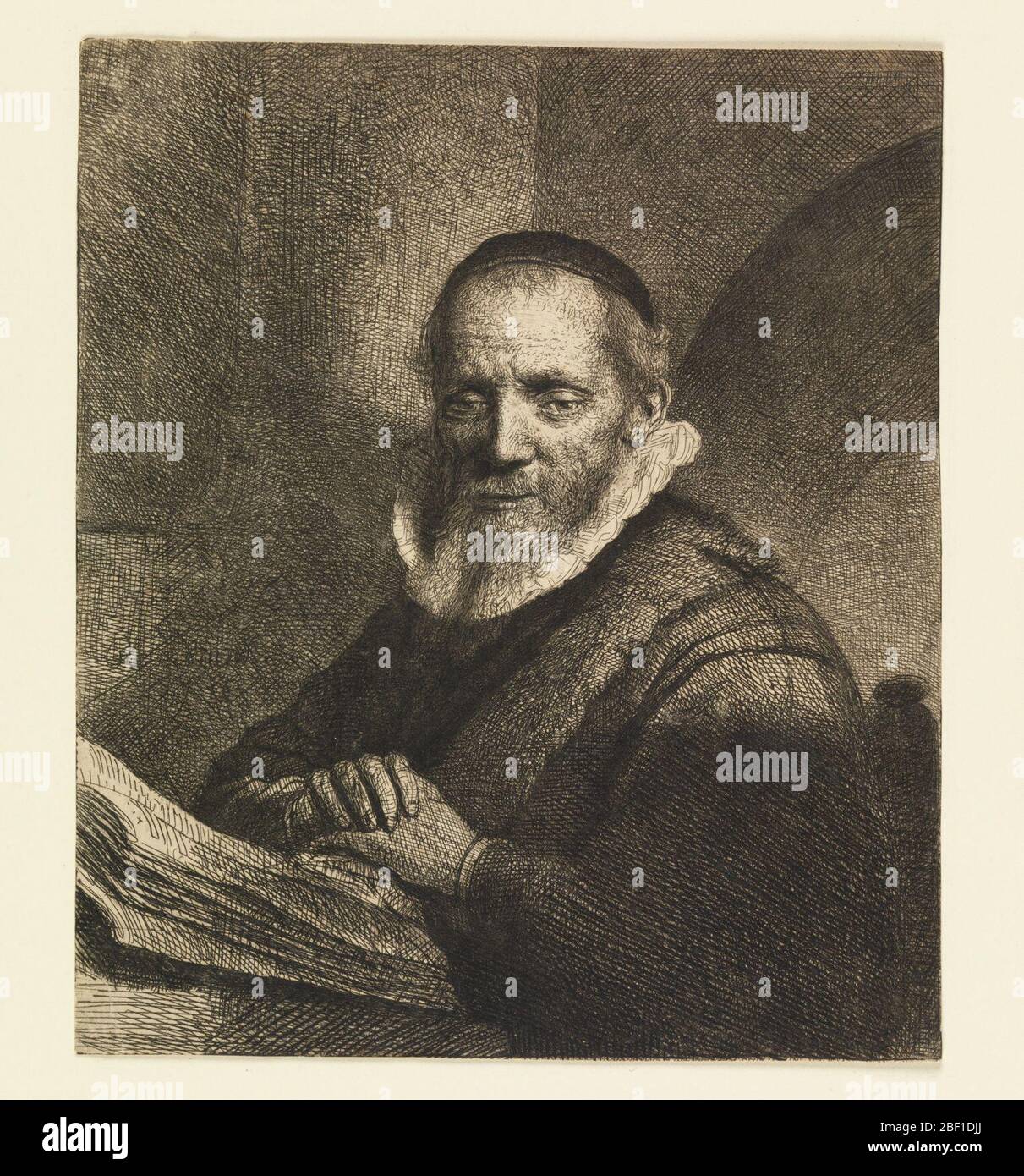 Jan Cornelis Sylvius Preacher. Half-length portrait of the subject, who ...