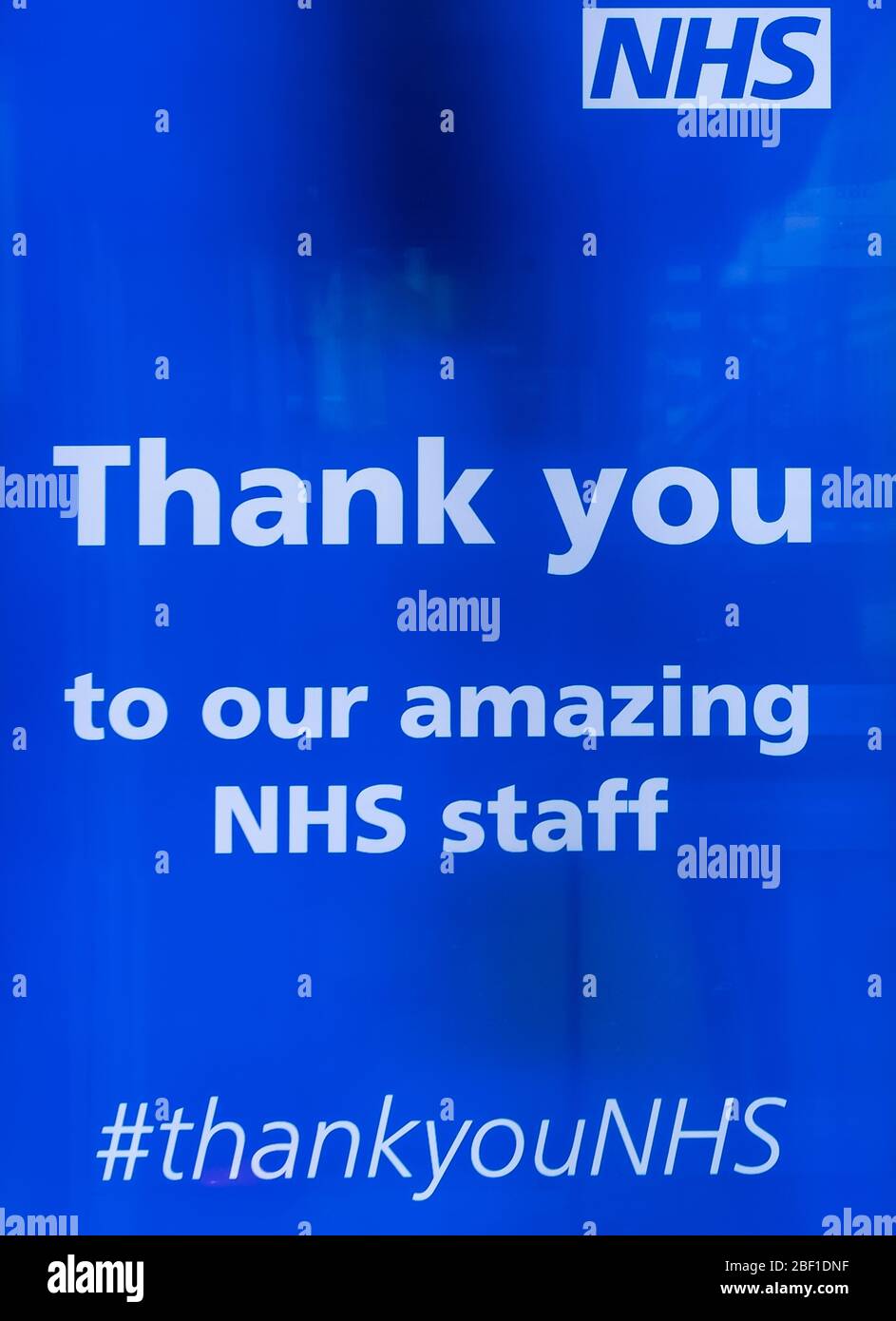 London, United Kingdom. 16th Apr, 2020. A bus stop displaying an advert ...