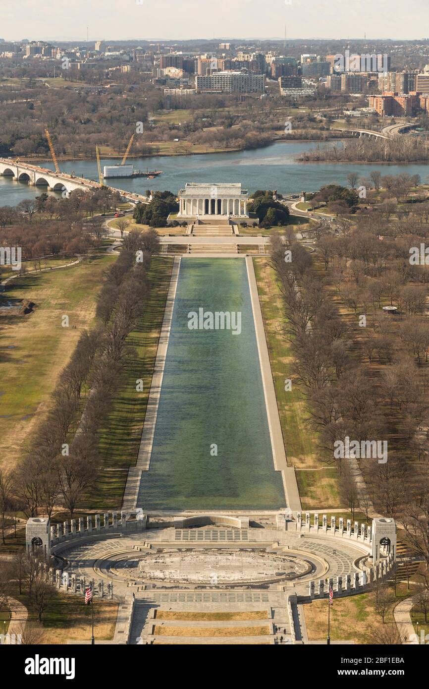 Aerial view of the city of Washington DC, USA Stock Photo - Alamy