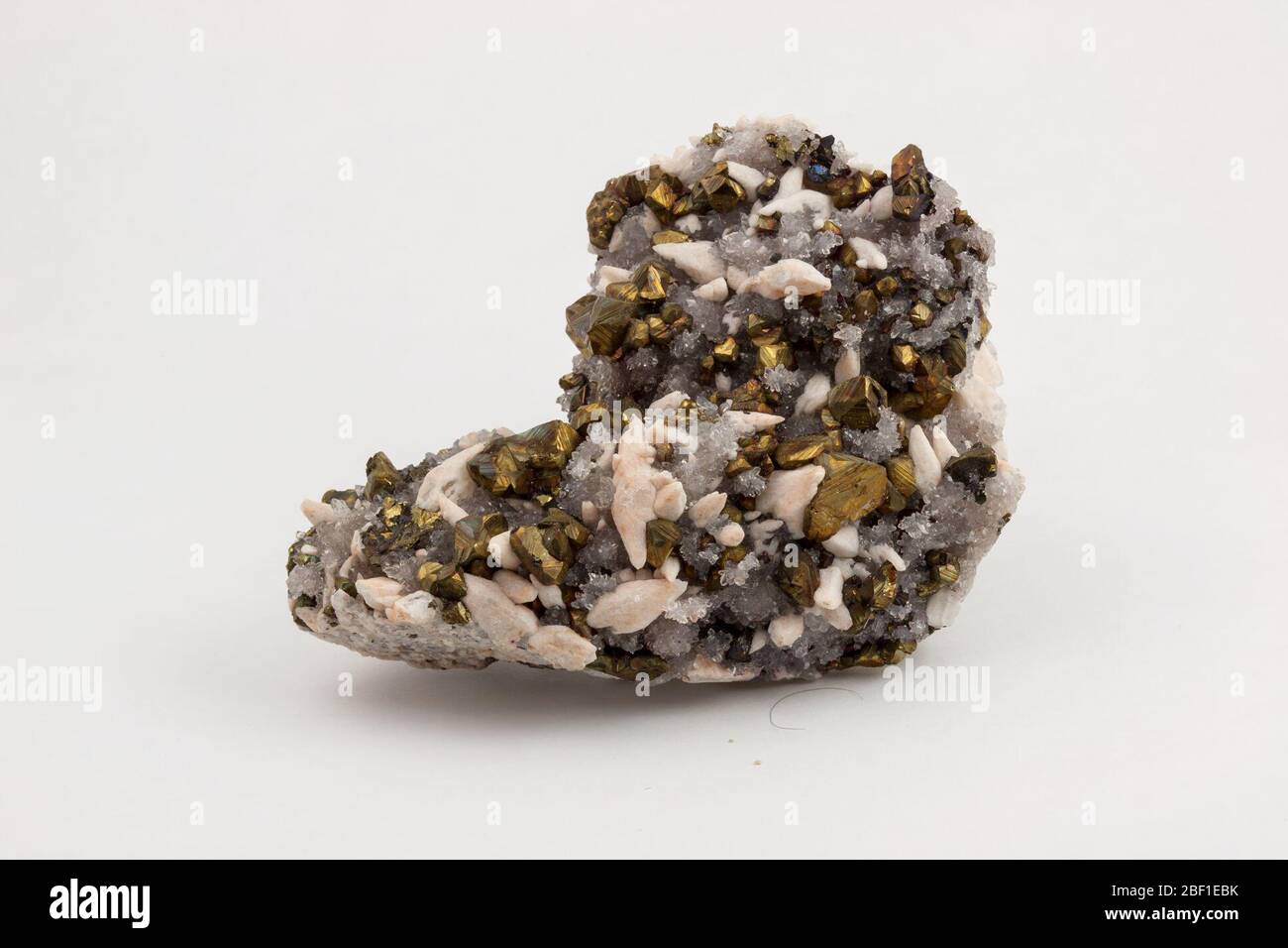 Chalcopyrite copper iron sulfide geology mineral rock hi-res stock ...