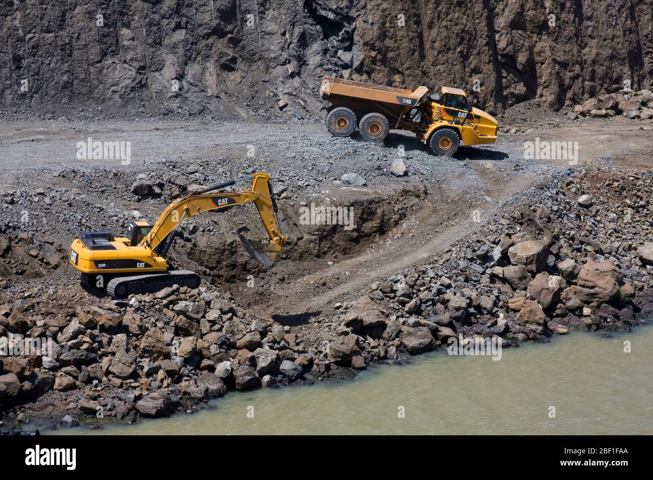 Gaillard Cut Widening Project, Panama Canal, Panama, Central America ...