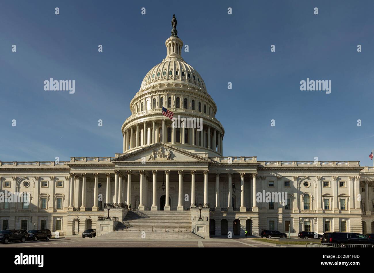 Capitol Hill, American Congress Building in the afternoon in Washington ...