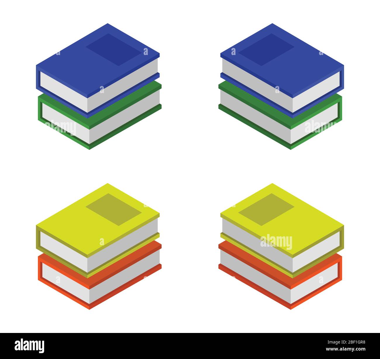 isometric book icon illustrated in vector on white background Stock ...